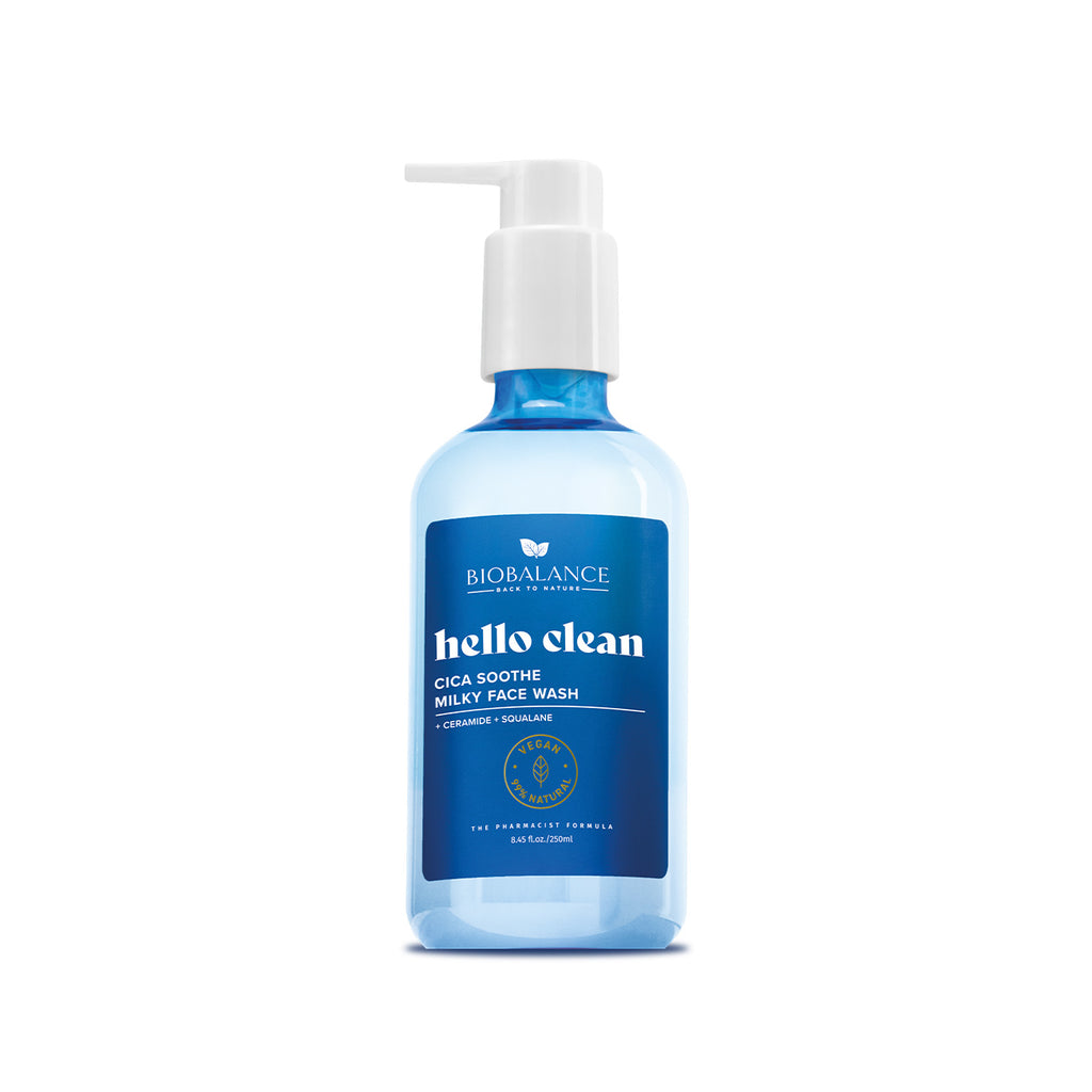 Hello Clean Cica Soothing Milky Face Wash with Ceramide & Squalane ...