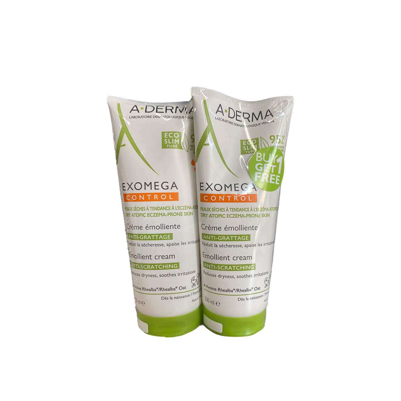 Exomega Control Emollient Cream - Anti-Scratching - Pack of 2 | Skin ...