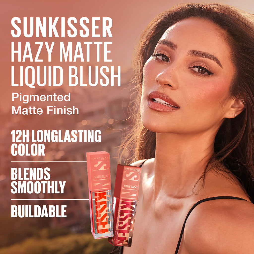 Sunkisser 12H Longwear Multi-use Matte Liquid Blush, Bronzer, Blendabl ...