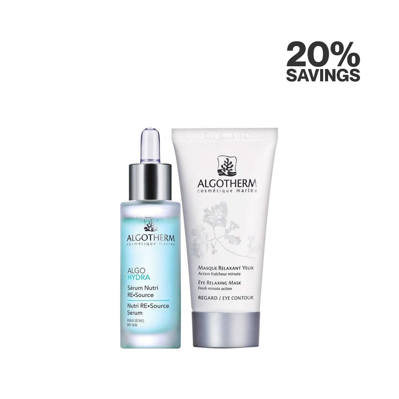 Algotherm Nutri RE.Source Serum & Eye Relaxing Mask Duo | Skin Society ...
