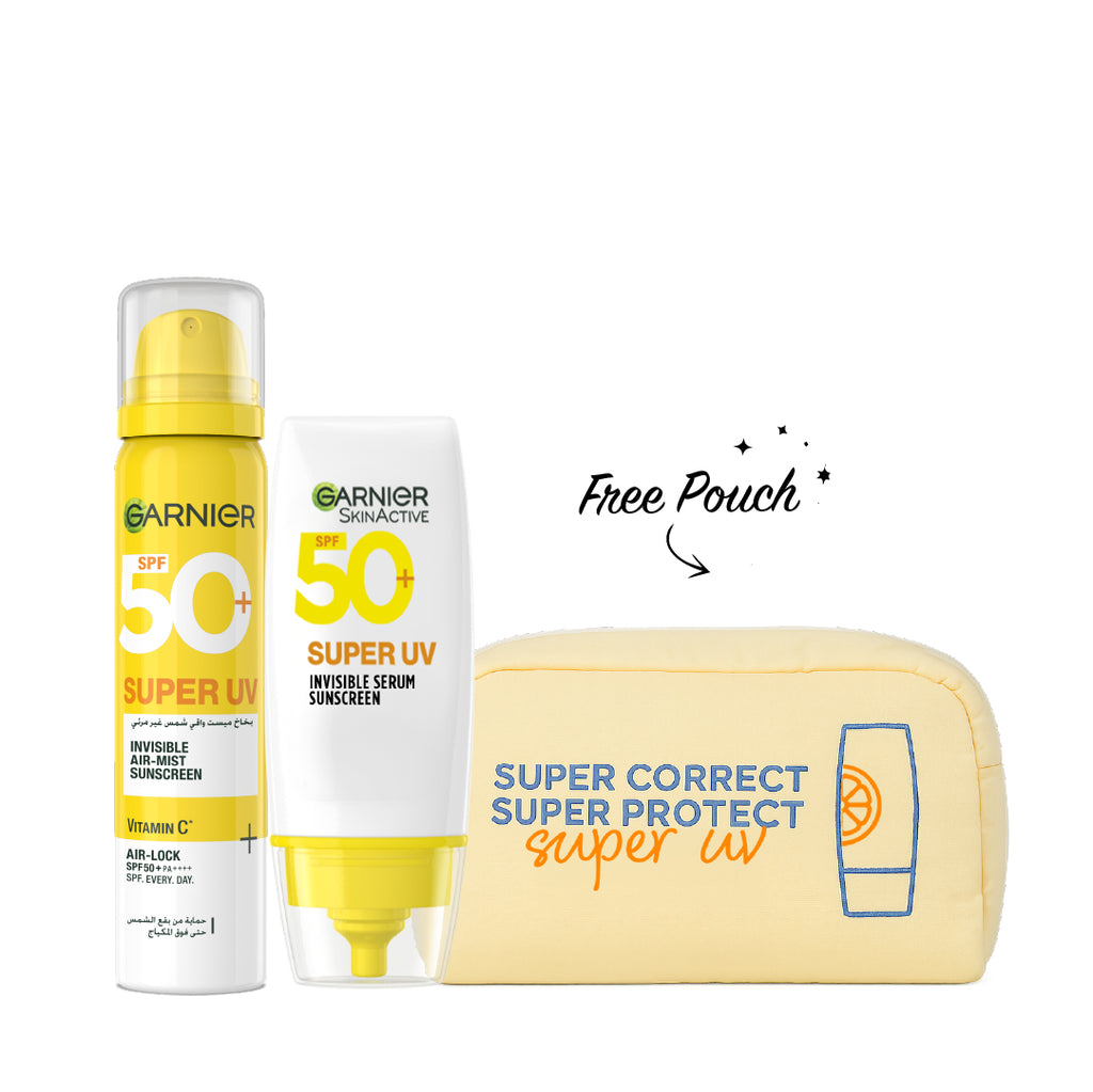 Garnier SPF 50 Super UV Invisible Air Mist & Invisible Serum Duo | Skin Society