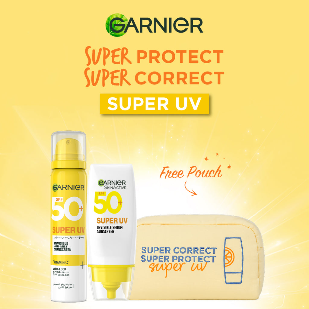 Garnier SPF 50 Super UV Invisible Air Mist & Invisible Serum Duo | Skin Society